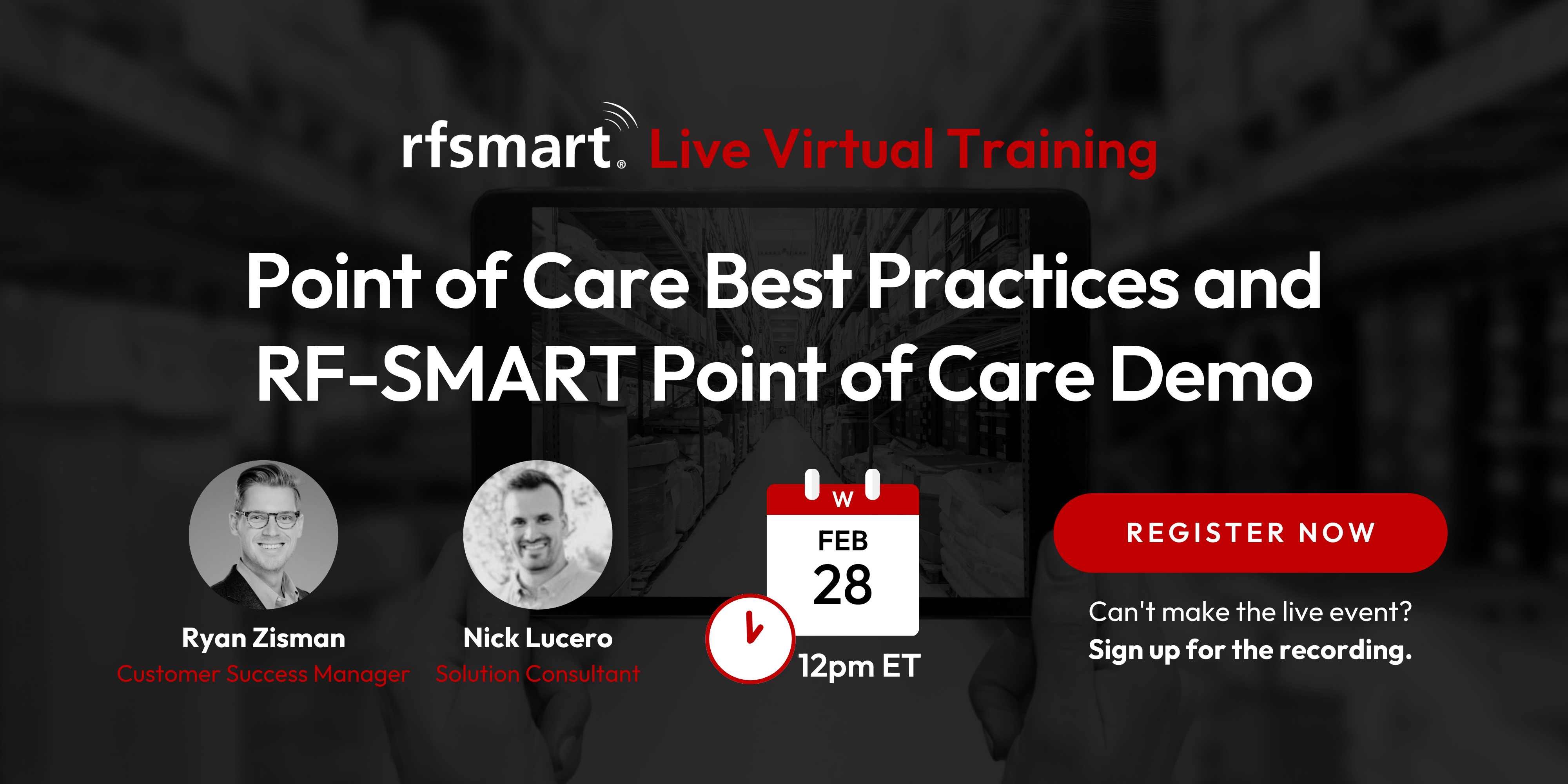 OC Webinar - Point of Care Best Practices and RF-SMART Point of Care Demo